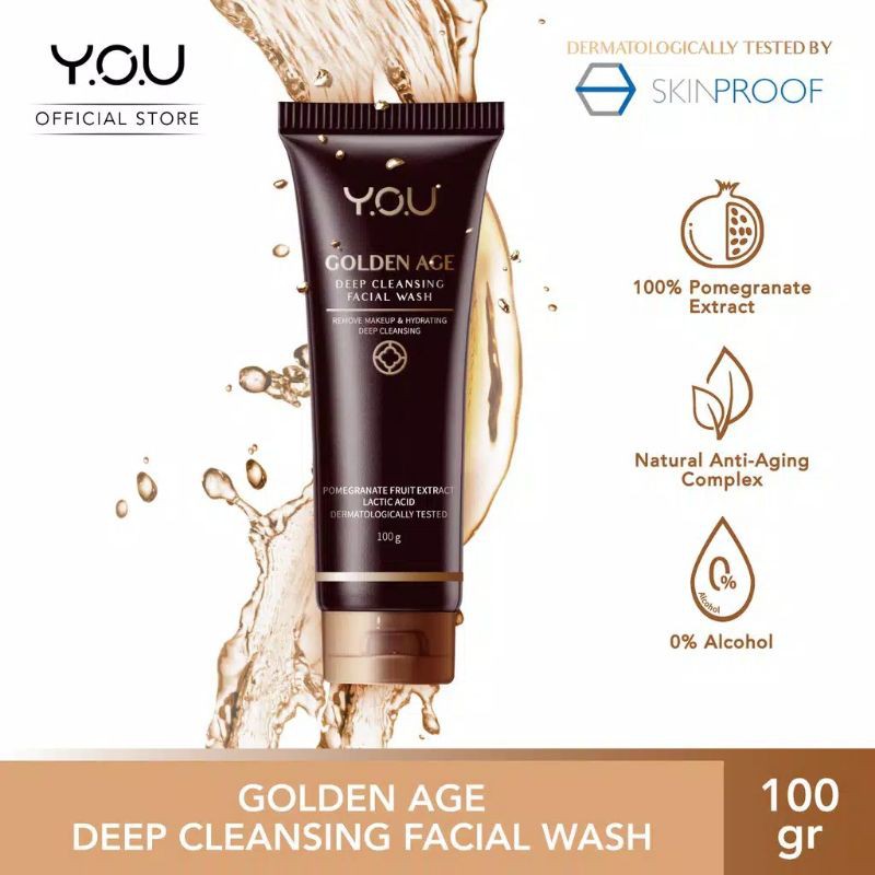 Jual YOU Golden Age Deep Cleansing Facial Wash 100g | Shopee Indonesia