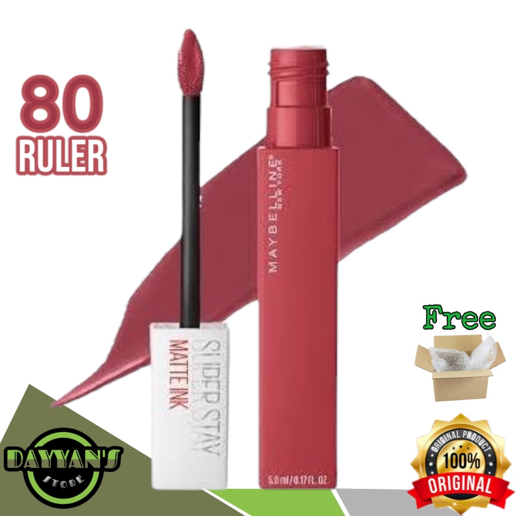 Jual Lipstik - Maybelline Superstay Matte Ink 80 Ruler | Shopee Indonesia