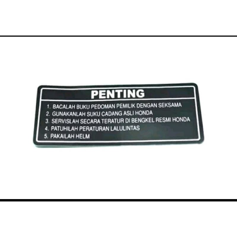 Jual stiker sticker emblem penting (hitam) label drive caution | Shopee ...