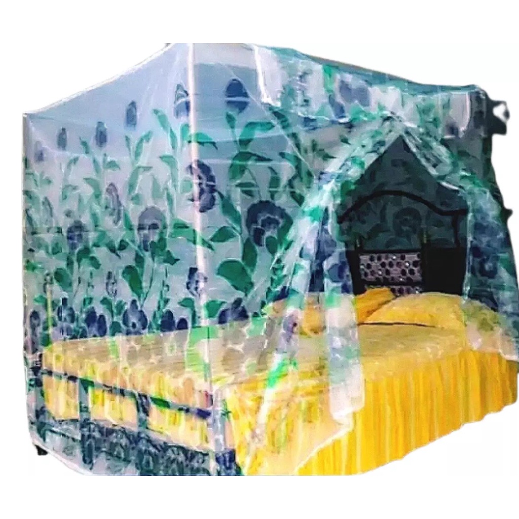 Jual KELAMBU ANTI NYAMUK MOTIF KEMBANG CAT UK 200X200 | Shopee Indonesia