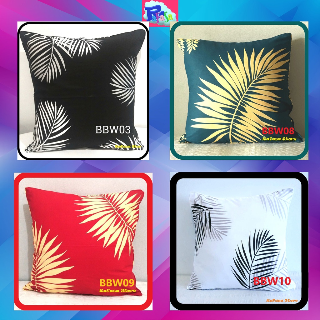 Jual UKURAN 40x40 50x50 60x60 70x70 SARUNG BANTAL SOFA / KURSI KATUN ...