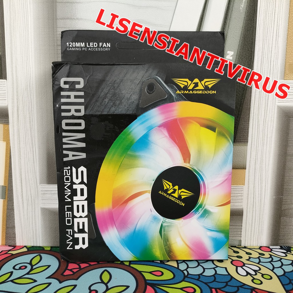 Jual Fan Casing Armaggeddon CHROMA SABER Fan Multicolor RGB Static FAN ...