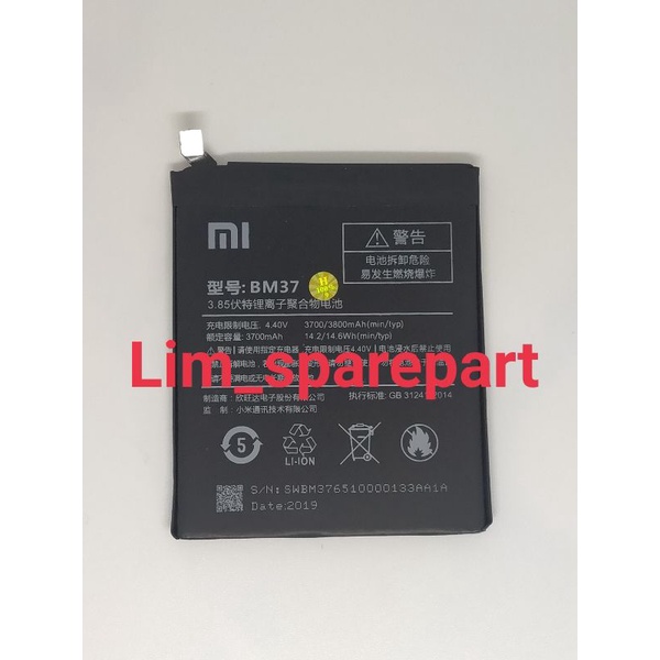 Jual BATERAI XIAOMI BM 37 / MI 5s plus (original new) | Shopee Indonesia