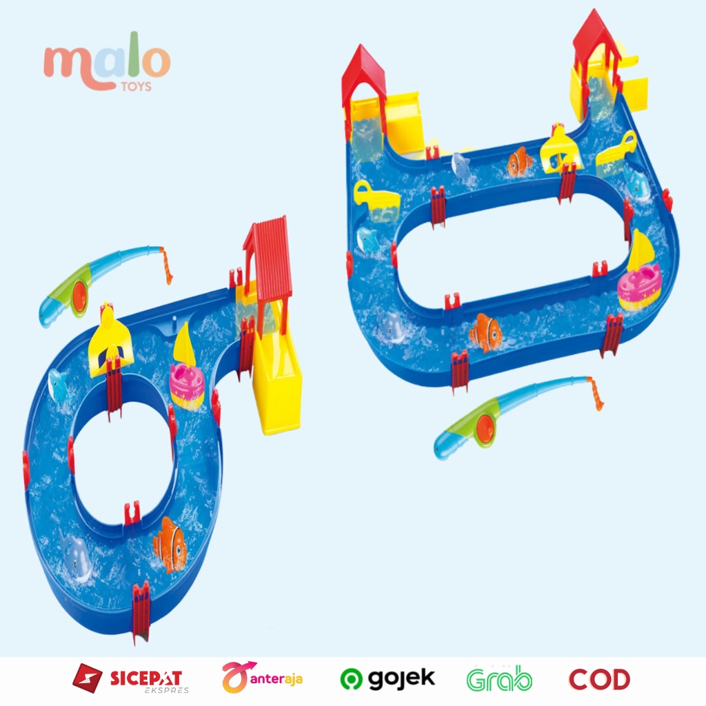 Jual MALOTOYS - Fishing Fish Water Toys 27pcs 40pcs Mainan Memancing ...