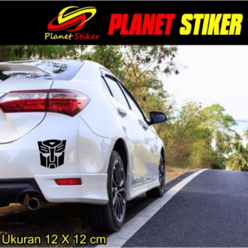 Jual PROMO STIKER MOBIL CUTTING STICKER TRANSFORMER UKURAN 12 X 12 CM ...
