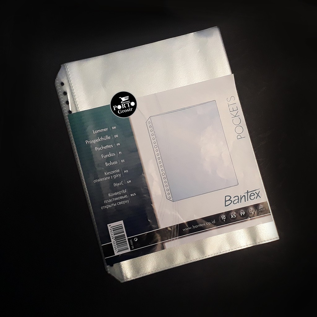 Jual Bantex Clear Pocket A5 Kantong Binder Transparan 20 Lubang Ring ...