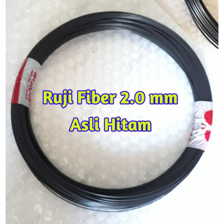 Jual RUJI FIBER UKURAN 2.0 MM HITAM ASLI (Bukan Kulitan) | Shopee Indonesia