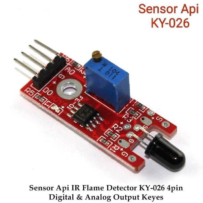Jual Ky-026 Infrared Receiver Flame Detector Flame Sensor Api Module ...