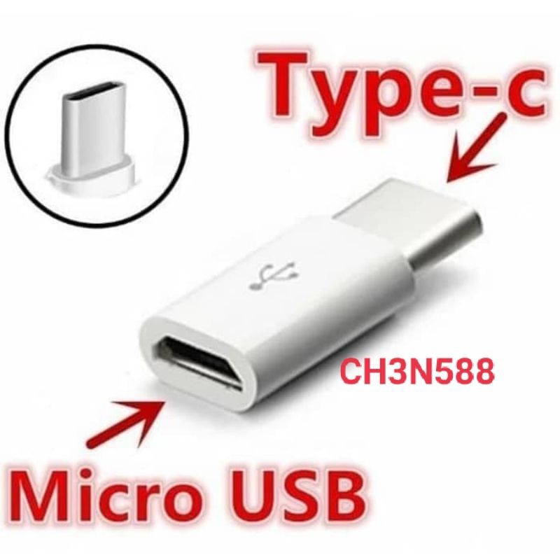 Jual Adapter Micro USB to Type C / connector mirco to type c | Shopee ...