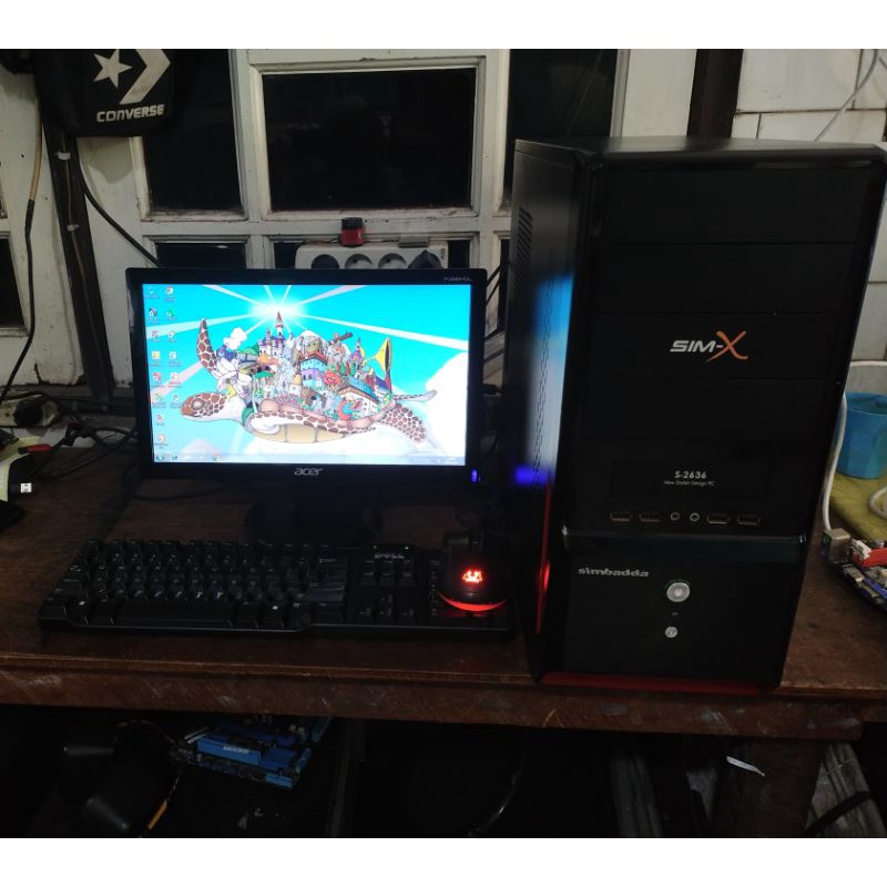 Jual komputer 1 set core 2 quad ( 4 core ) / ram 4 GB / hardisk 500 GB ...