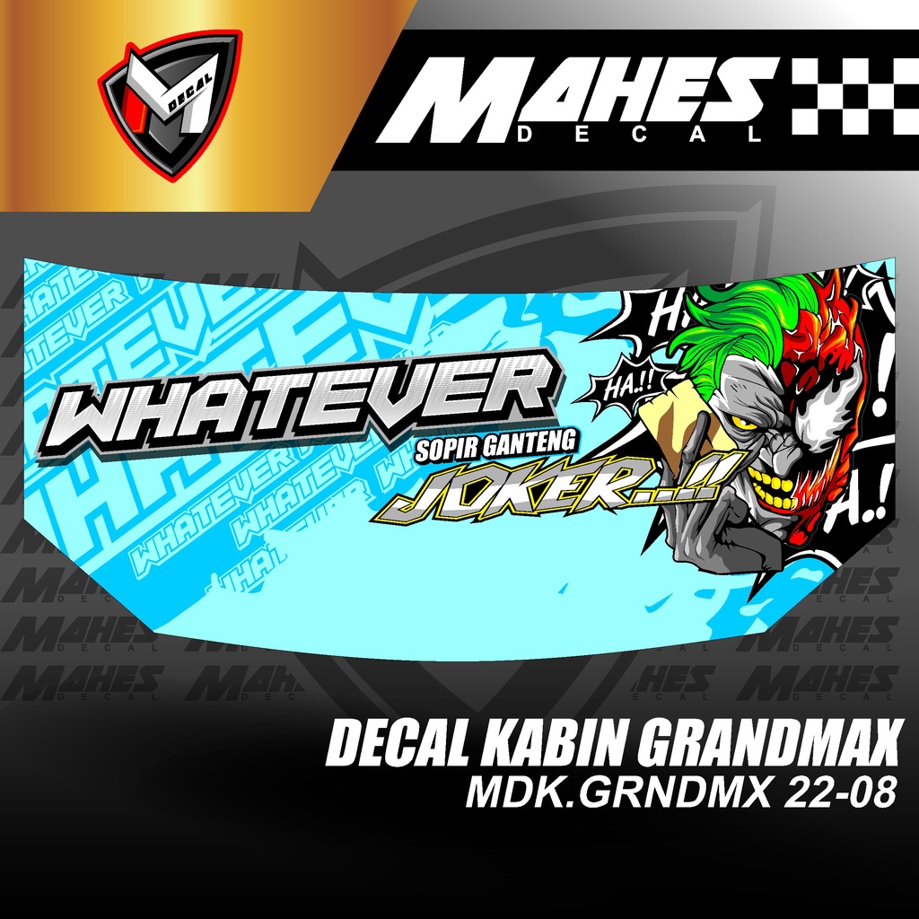 Jual STIKER KABIN DEPAN GRANDMAX - DECAL STICKER KABIN GRANDMAX TERBARU ...
