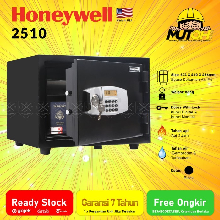 Jual BRANKAS- BRANKAS HONEYWELL 2510 ANTI API BERGARANSI 7 TAHUN -BRANKAS. | Shopee Indonesia