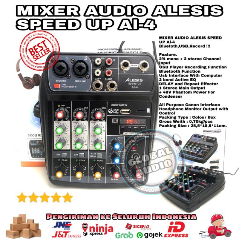 Jual Mixer Alesis Speed Up AL 4 Mixer alesis speed AL4 SPEED AL 4 ( Bisa Cod ) | Shopee Indonesia