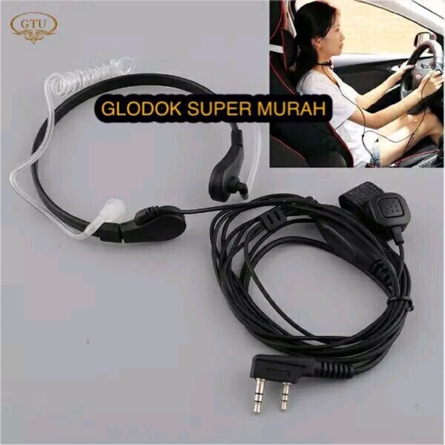 Jual HEADSET TOURING MIC TRHOAT FBI LEHER UNTUK HT CINA | Shopee Indonesia