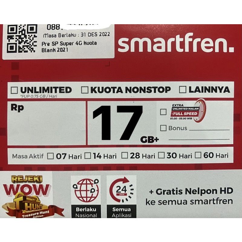 Jual KARTU PAKET SMARTFREN 3GB SIAP PAKAI INTERNETAN Terbaru. | Shopee ...