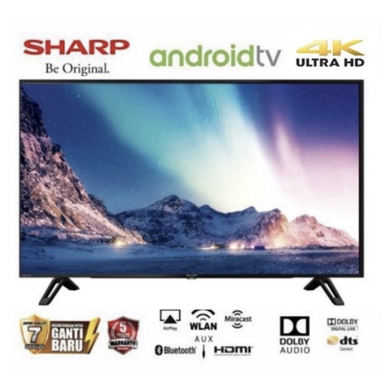 Jual SHARP LED TV 65 Inch 4T-C65CK1X / 65CK1X Smart Android TV UHD 4K HDR | Shopee Indonesia