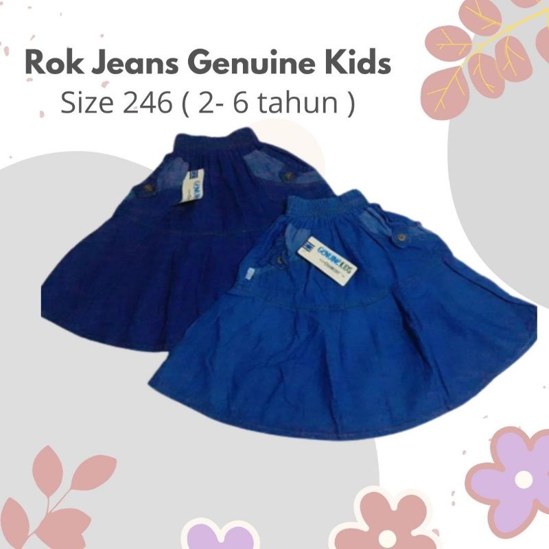 Jual Rok Rampel Jeans Anak Size 246 ( setara 2 s.d 6 tahun ) | Shopee ...