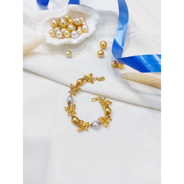 Jual Gelang Emas Mutiara Air Laut Asli | Shopee Indonesia