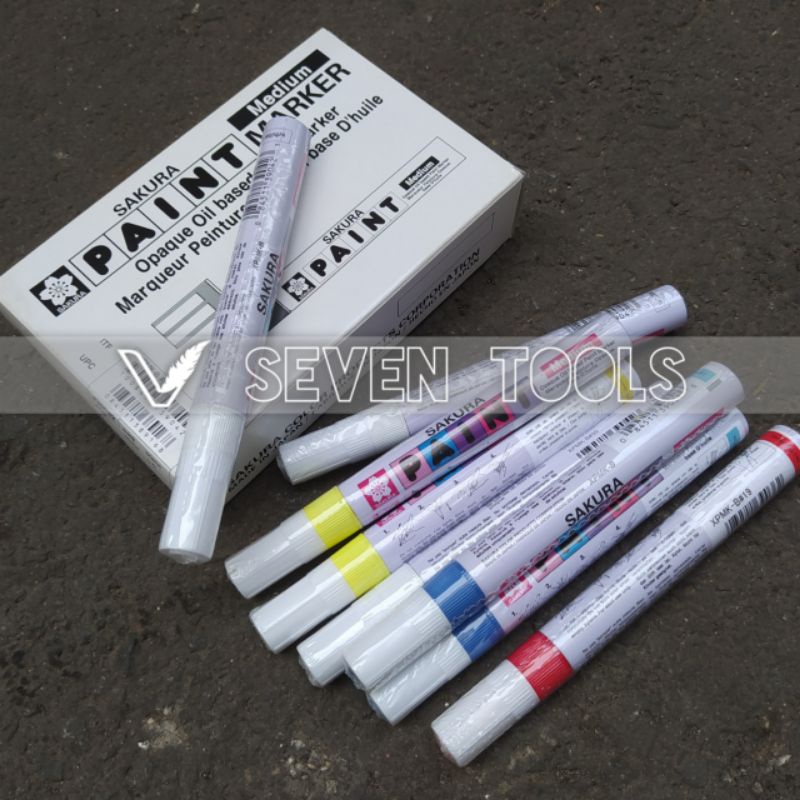 Jual Spidol penanda besi permanen model kocok SAKURA PAINT STEEL MARKER ...
