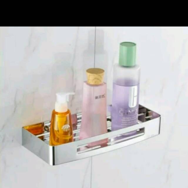 Jual RAK SABUN SHAMPOO STAINLESS STEEL TEBAL PERSEGI. RAK SERBAGUNA ...