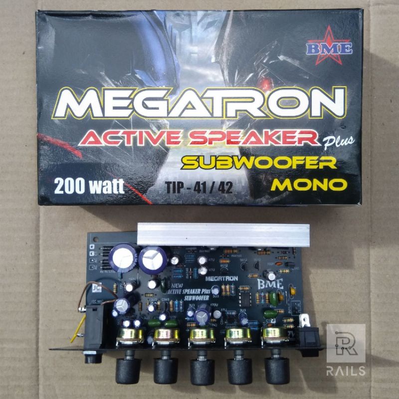 Jual Kit Speaker Aktif 200 Watt Mono Plus Mic Subwoofer BME | Shopee ...