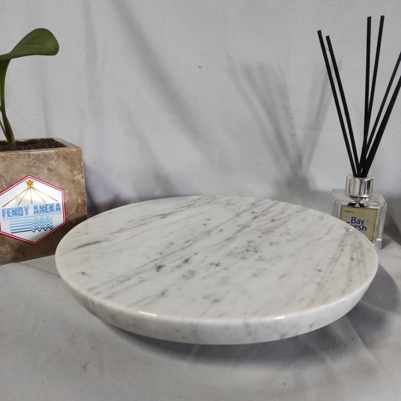 Jual cake stand putar tempat roti putar marble | Shopee Indonesia