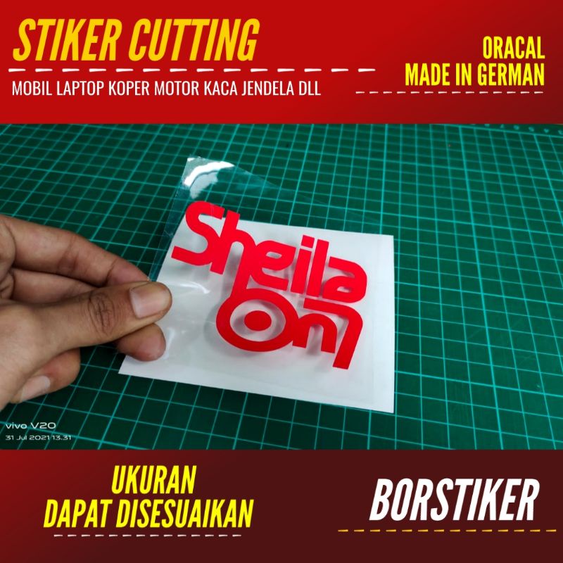 Jual STIKER SHEILA ON 7 | STICKER CUTTING BAHAN ORACAL CUSTOM LOGO ...
