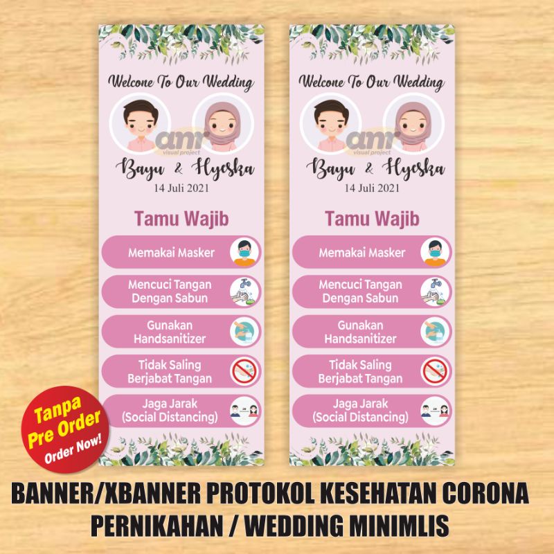 Jual [SOFTFILE] Desain Banner / Spanduk Prokes Protokol Kesehatan ...