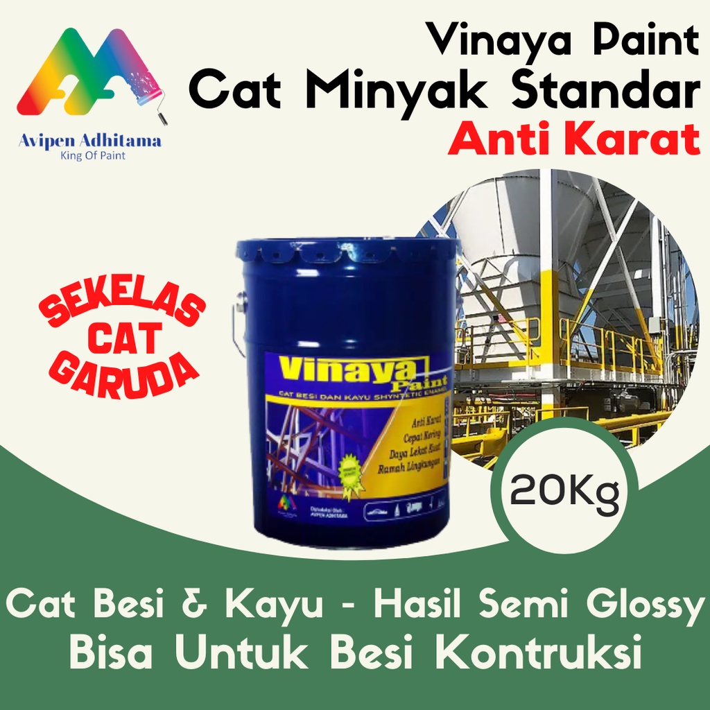 Jual Cat Minyak Standar Besi & Kayu VinayaPaint 20kg | Shopee Indonesia