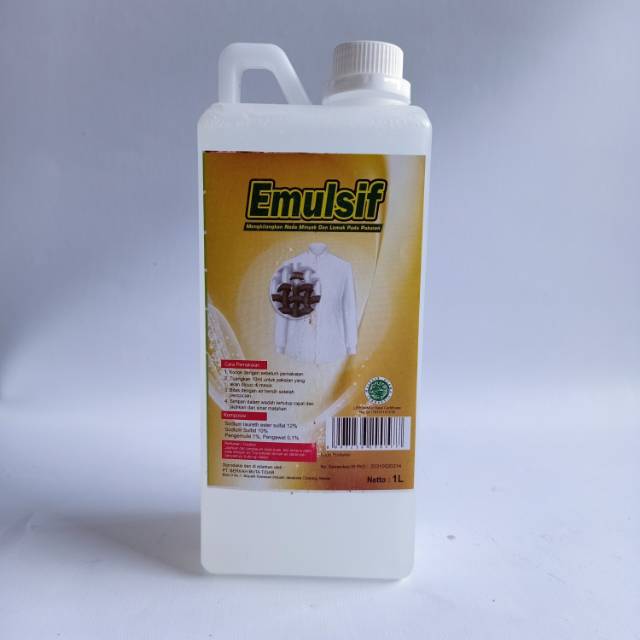 Jual Emulsif Penghilang Noda Minyak dan Lemak Pada Pakaian 1 Ltr ...