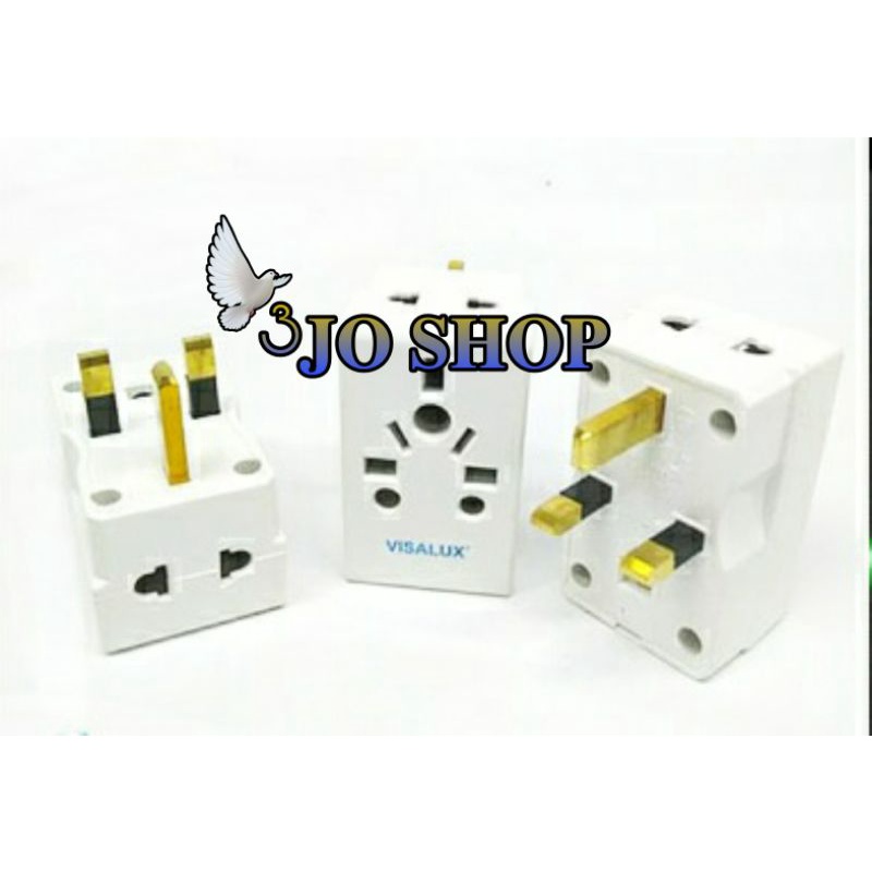 Jual Universal Travel Adaptor Kaki 3 / T Serbaguna Kaki 3 Visalux ...
