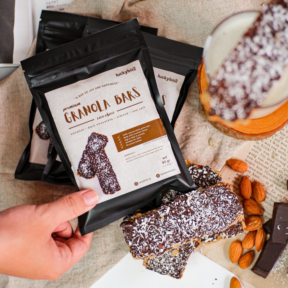Jual Coco Choco Granola Bar (2 Bars) - Coconut, Dark Chocolate, Almond ...