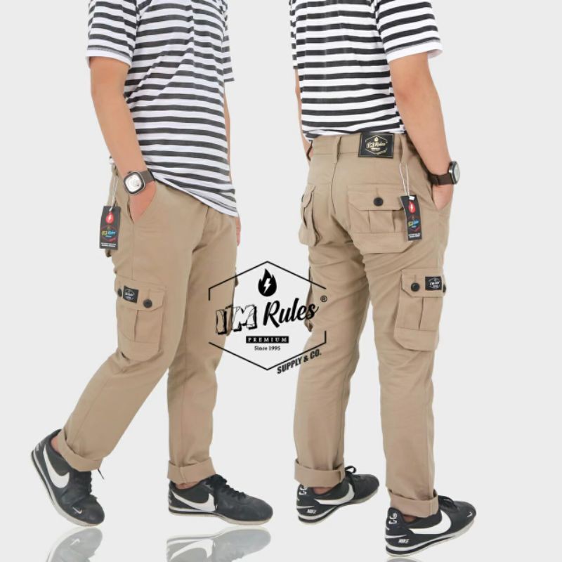 Jual Celana cargo panjang IM RULES PREMIUM ORIGINAL Pdl Lapangan Pria cowo cowok Kargo Long ...