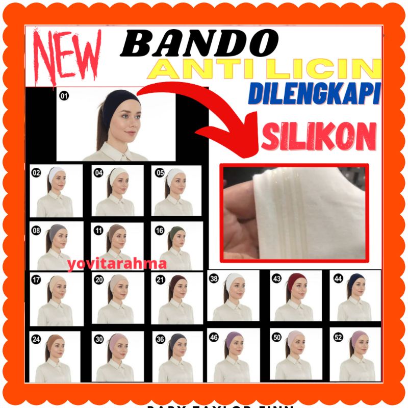 Jual Bando / ciput anti slip licin dengan silikon turkish turkey turki ...