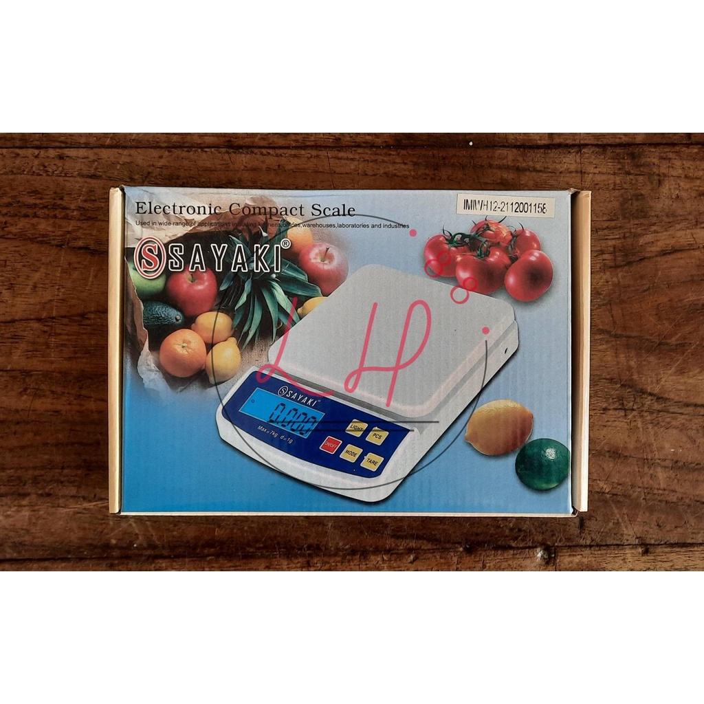 Jual Timbangan Digital Dapur Sayaki Kapasitas 7Kg | Shopee Indonesia