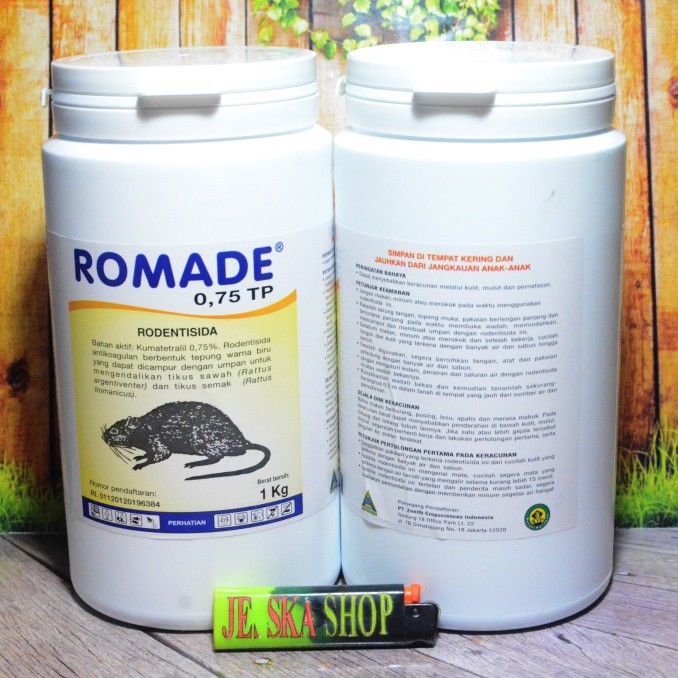 Jual Rodentisida Romade 0,75 TP Tracking Powder Umpan Tikus Ampuh Bahan ...