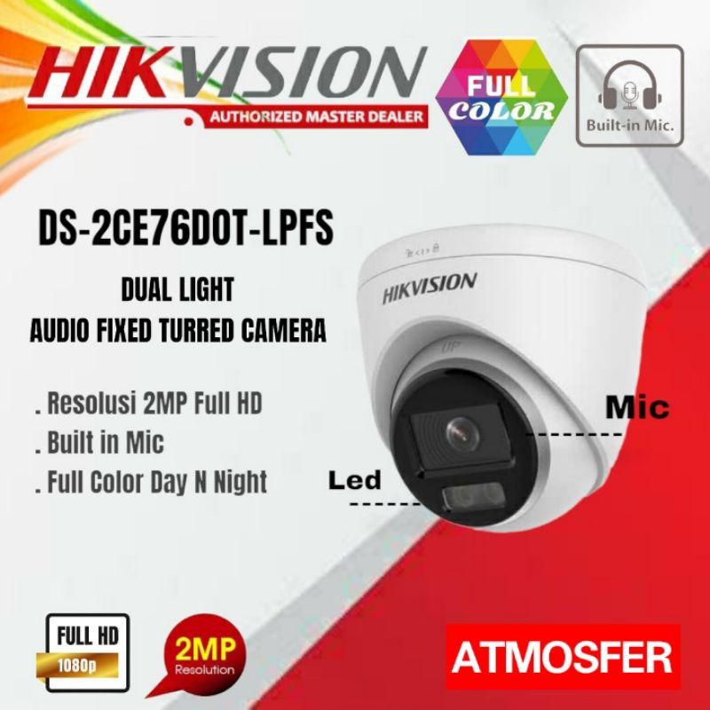 Jual CCTV HIKVISION 2MP FULL HD COLORVU MIC CCTV HIKVISION INDOOR 2MP ...