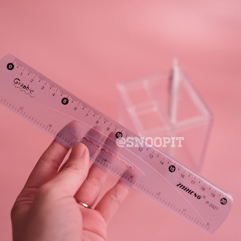 Jual Penggaris Mistar 20 cm anak korea fancy ruler keperluan sekolah ...