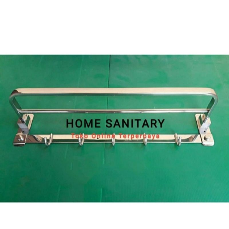 Jual RAK HANDUK LIPAT 2 BARIS GANTUNGAN HANDUK JUMURAN HANDUK STAINLESS ...