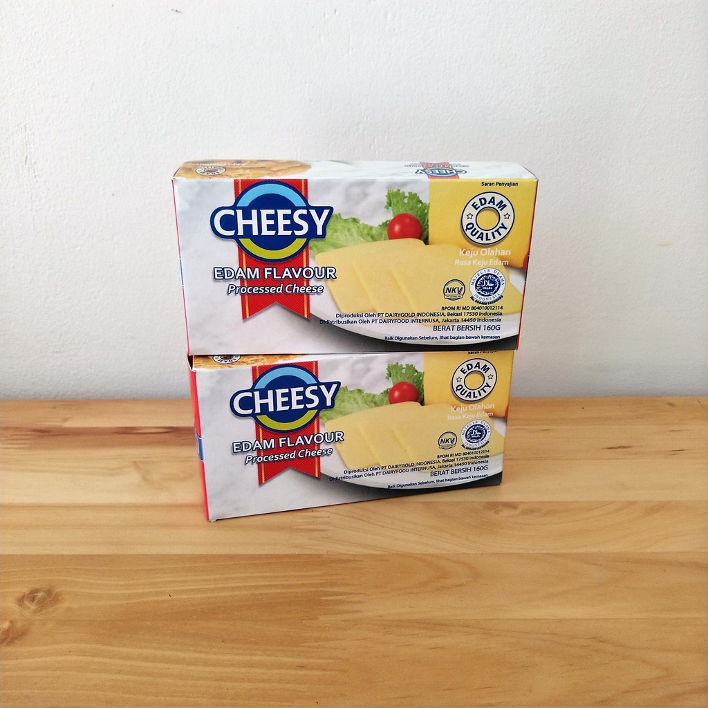 Jual Cheesy Processed Cheese Edam Flavour / Keju Cheddar Rasa Edam ...