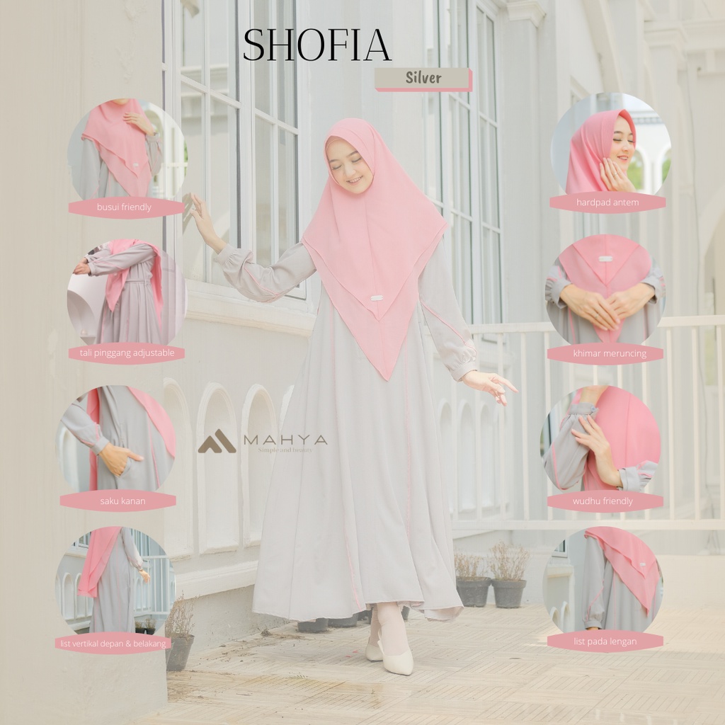 Jual GAMIS SYARI SET HIJAB TERBARU GAMIS SHOFIA BY MAHYA MUSLIMAH ...