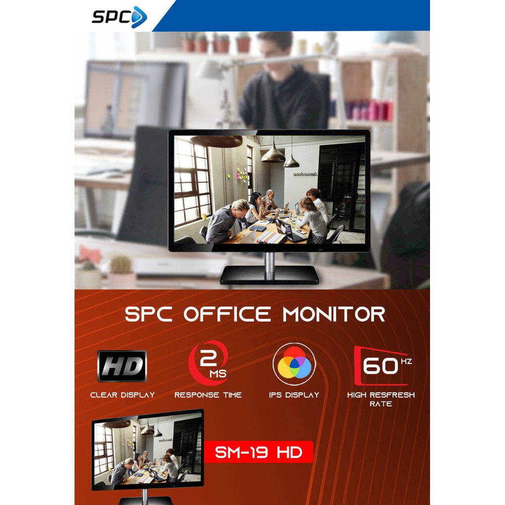 Jual OFFICE MONITOR Full HD LED Monitor SPC SM-19HD 19 inch IPS ...