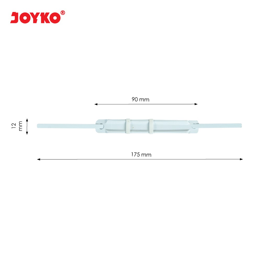 Jual Paper Fastener Pengikat Kertas Joyko PF-50W White 1 Box 50 Pcs | Shopee Indonesia
