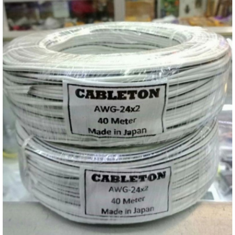Jual kabel awg 24x2 serabut tembaga putih 1roll 40m | Shopee Indonesia