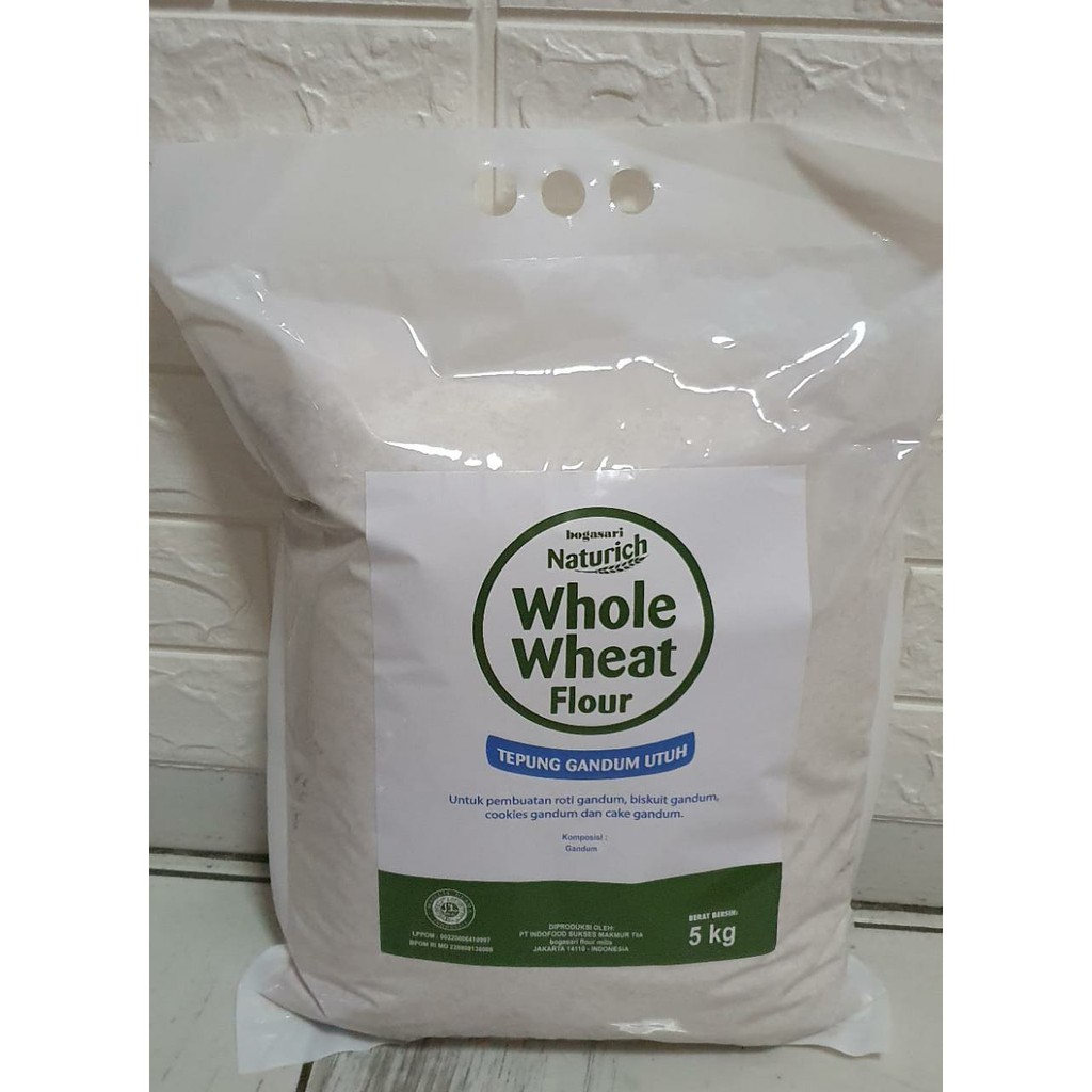 Jual Tepung gandum utuh Whole Wheat Flour NATURICH 5kg | Shopee Indonesia