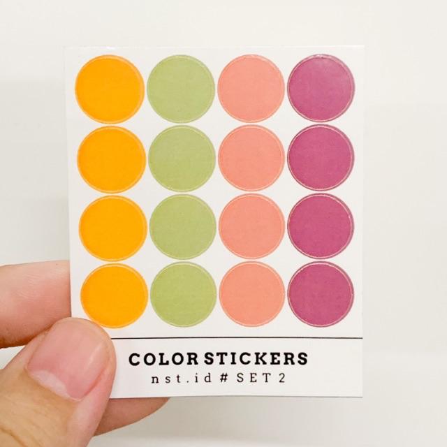 Jual Stiker Color Palette Pantone Mini Sticker Fancy DIY Jurnal Bujo ...