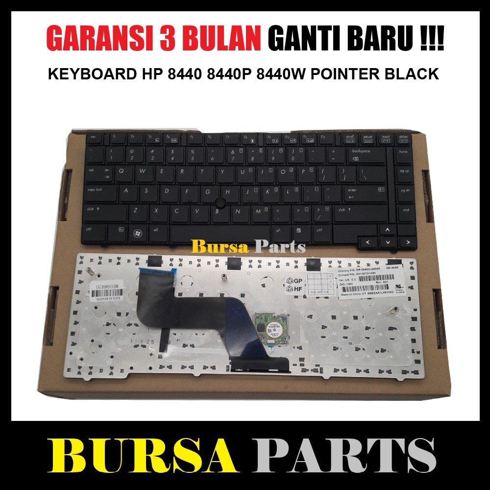 Jual Keyboard HP Elitebook 8440P 8440w - BEST QUALITY Black | Shopee ...