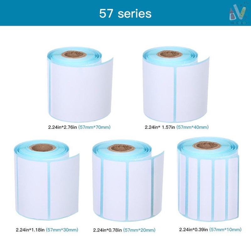 Jual Harga Satuan / Per 3 Roll Thermal Label Sticker Roll 57mmx70mm ...