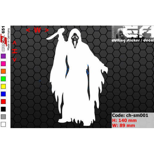 Jual ea cutting sticker / decal Code: ch-sm001 ( scream ) | Shopee ...