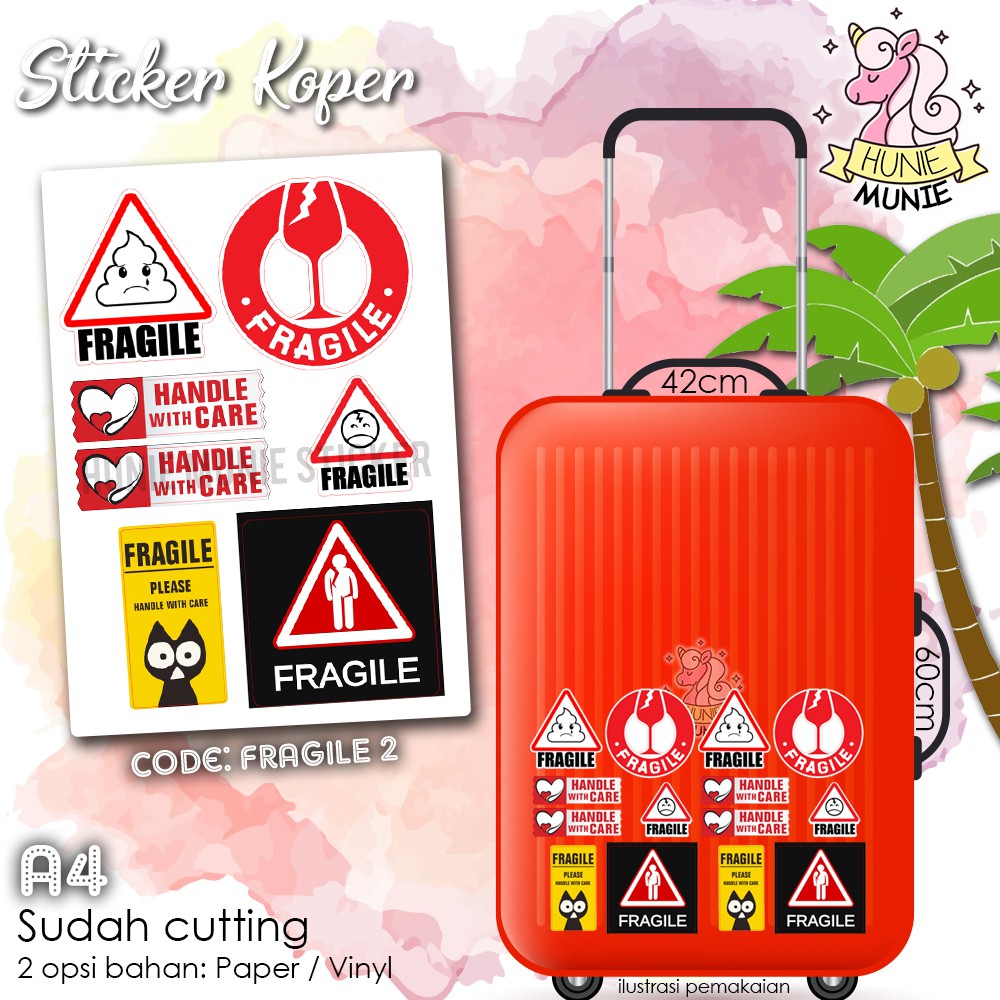 Jual Sticker Koper - Fragile #2 Stiker | Shopee Indonesia